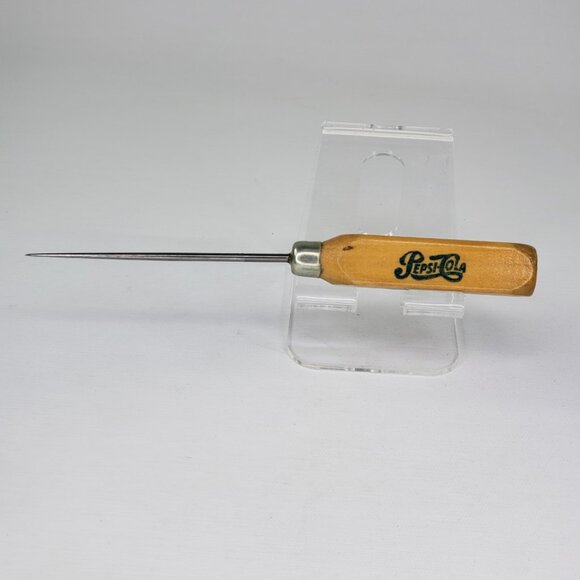 Pepsi | Kitchen | Vintage Pepsi Cola Advertising Ice Pick W Wood Handle ...